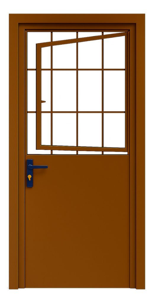 Puerta Walumino Chapa Doble Postigo Pintado 80x200cm. – Tienda Waluminio